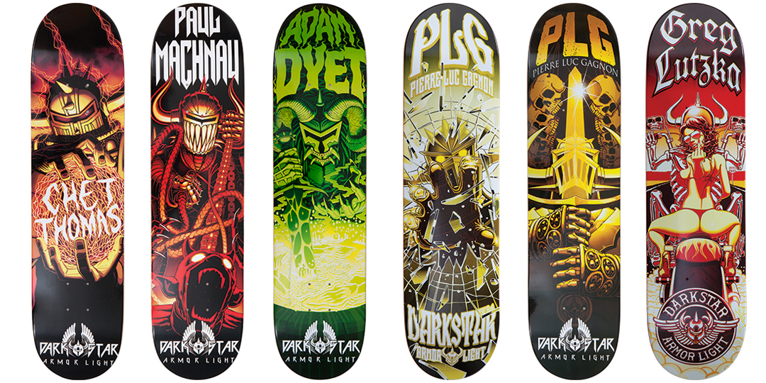Skateboard deck designs by Marc Mckee - Our Culture