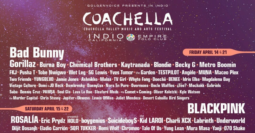 Coachella 2023 Full Lineup Revealed - Our Culture