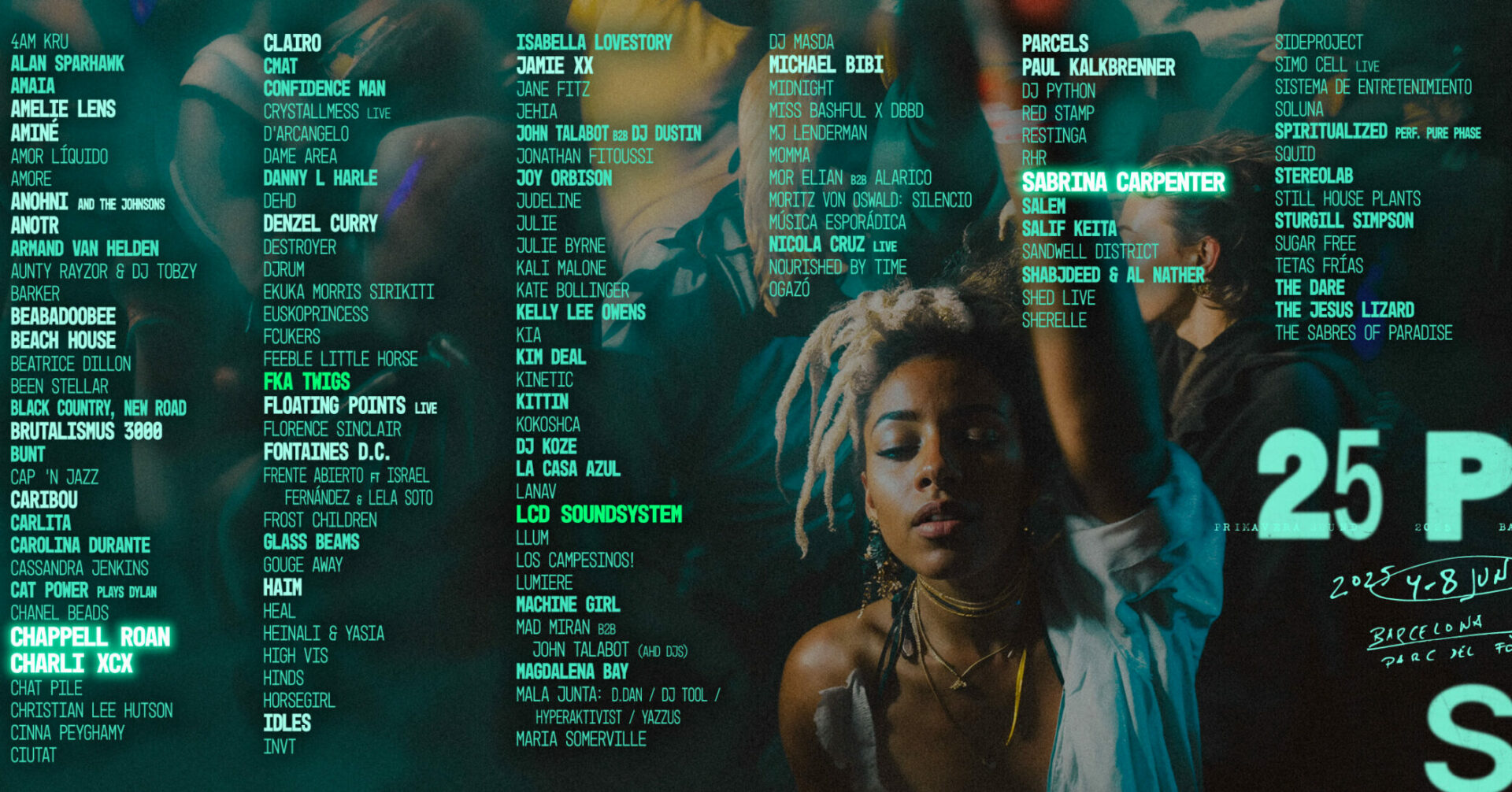 Primavera Sound Barcelona 2025 Lineup Announced: Charli XCX, Chappell Roan, Sabrina Carpenter ...