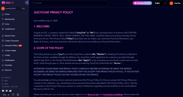Juicy Chat AI Review: Unfiltered NSFW Chat & AI Companion Guide - Our ...